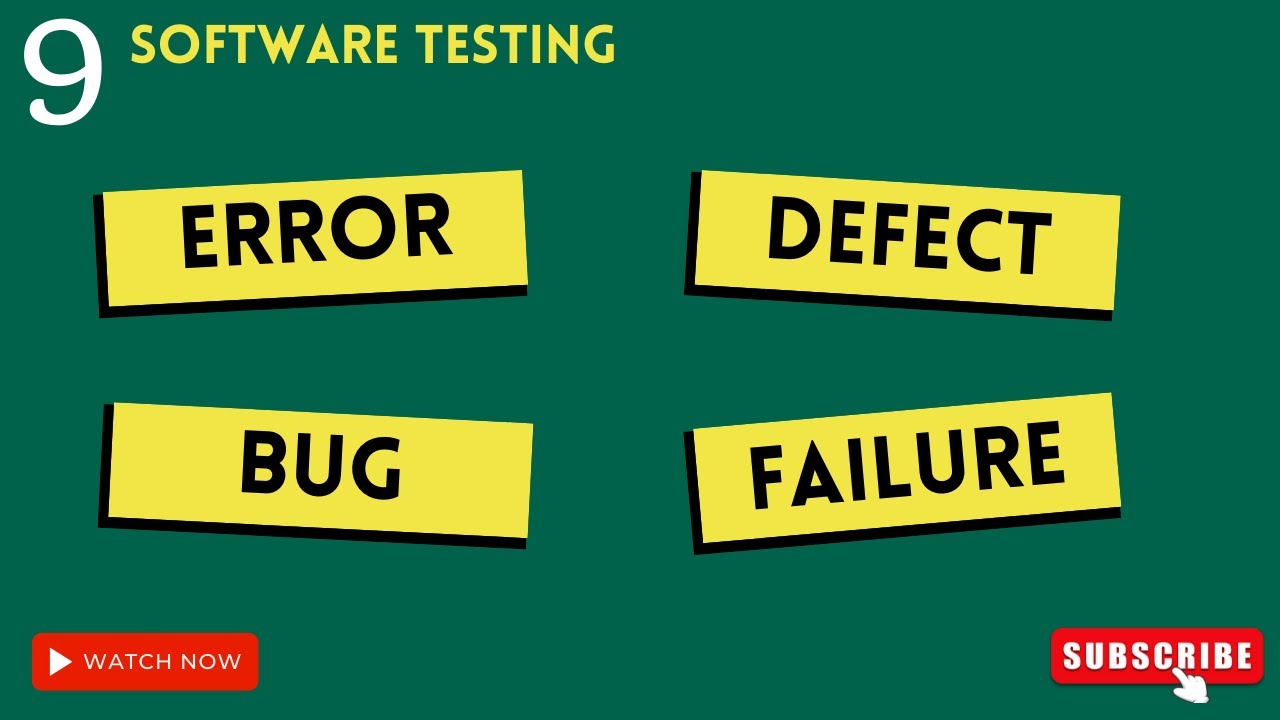 QA manual testing tutorial for beginners | Defect Bug Error Failure in Software Testing