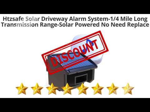 Htzsafe Solar Driveway Alarm System-1/4 Mile Long Transmission | Review and Discount