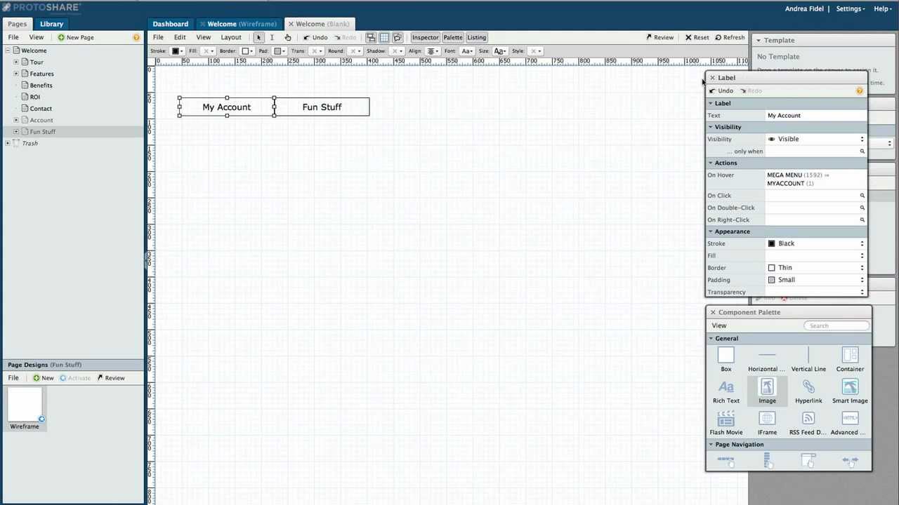 Create a Mega Menu in ProtoShare - Collaborative Prototyping Software