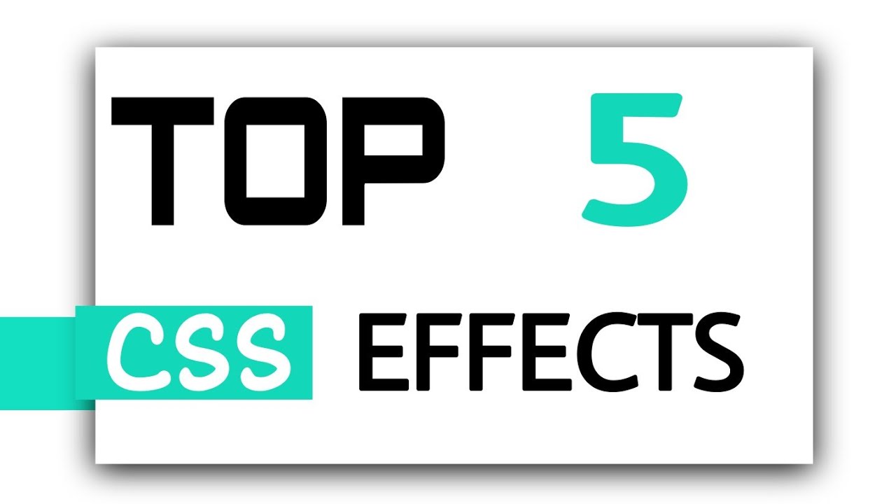 Top 5 Stunning Css and Animation Effects with javascript | With source code