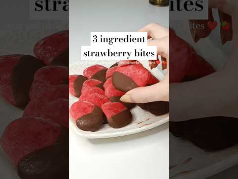 If you have strawberries make this healthy snack 😋 recipe in comments #strawberry #healthyfood