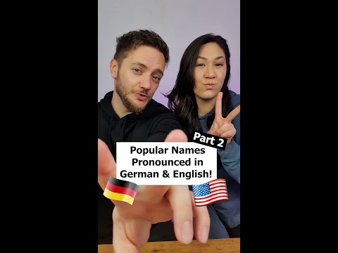 Popular Names Pronounced in German & English! (Part 2) #Shorts​