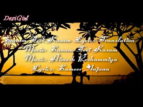 Sanam Teri Kasam Lyrics Translation in English