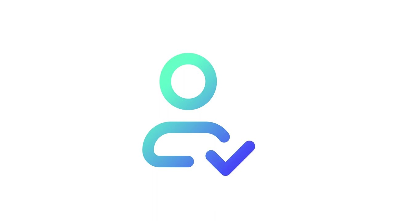 Animated approve gradient ui icon