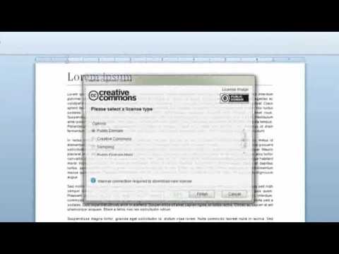 Creative Commons Add-in for Microsoft Office