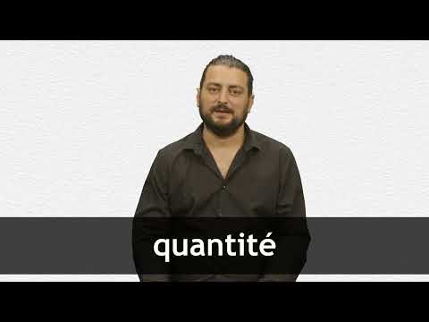 English Translation of “QUANTITÉ” | Collins French-English Dictionary