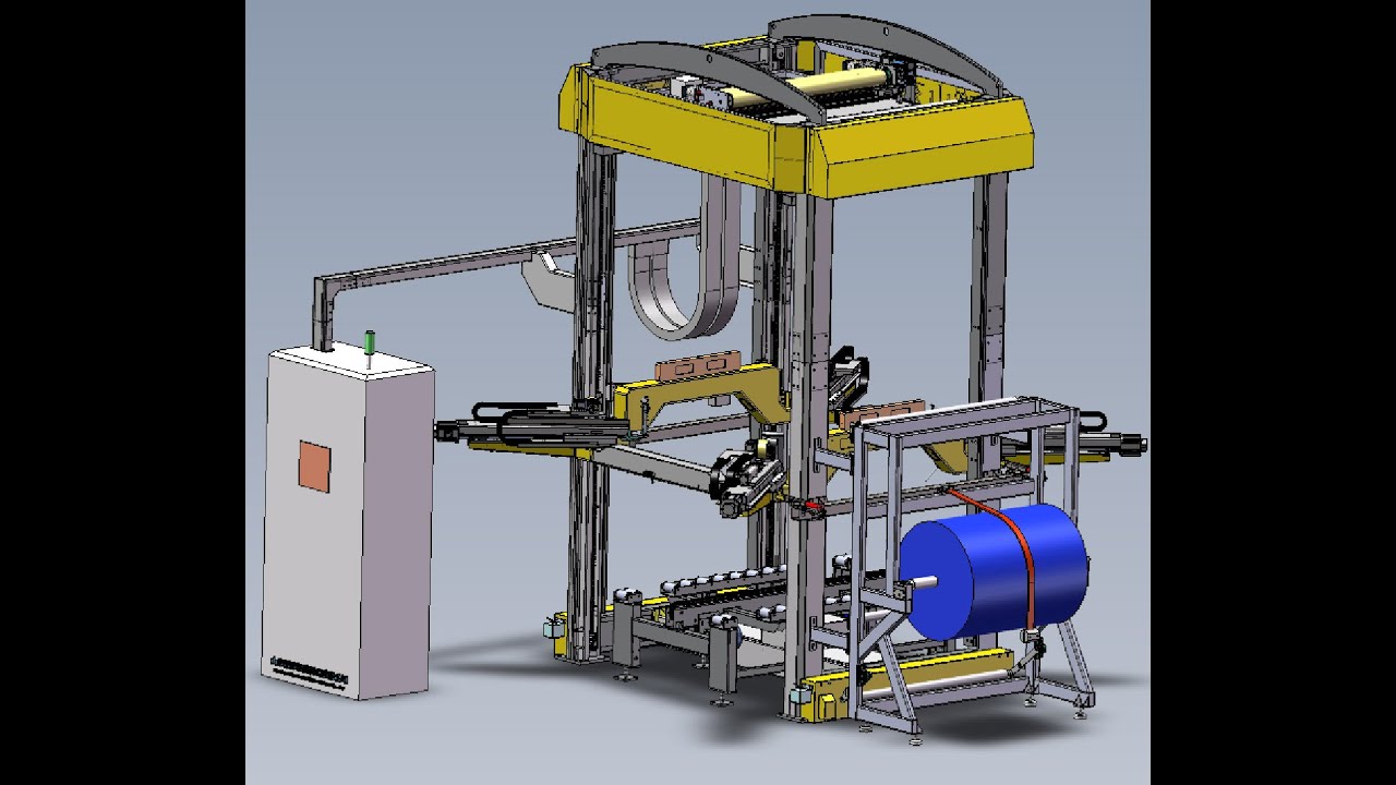 Stretch hood wrapping machine