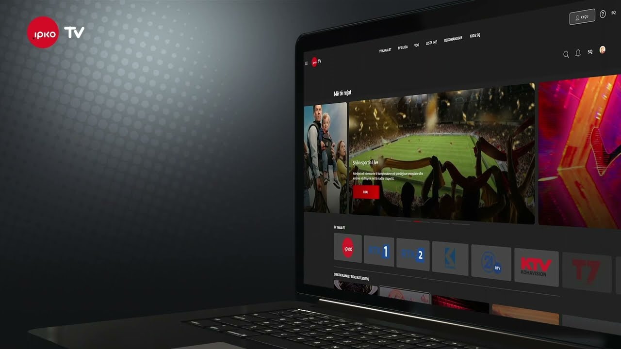 IPKO TV - Navigimi në platformë
