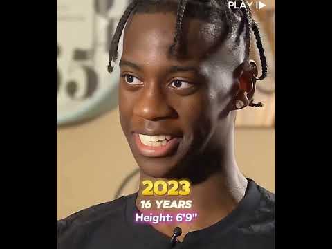 AJ Dybantsa evolution #AJDybantsa #evolution #NBA #basketball #thenandnow #nbadraft #aau #highschool