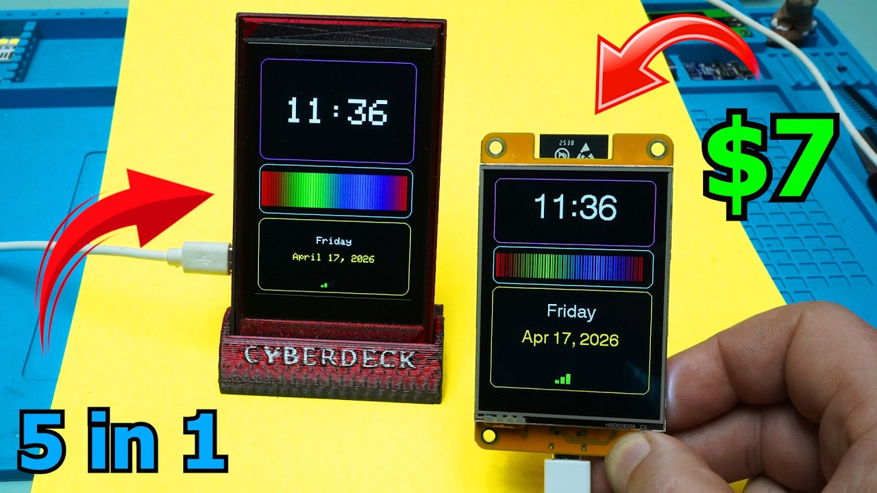 5in1 Cyber Deck Using ESP32 CYD Board from Aliexpress