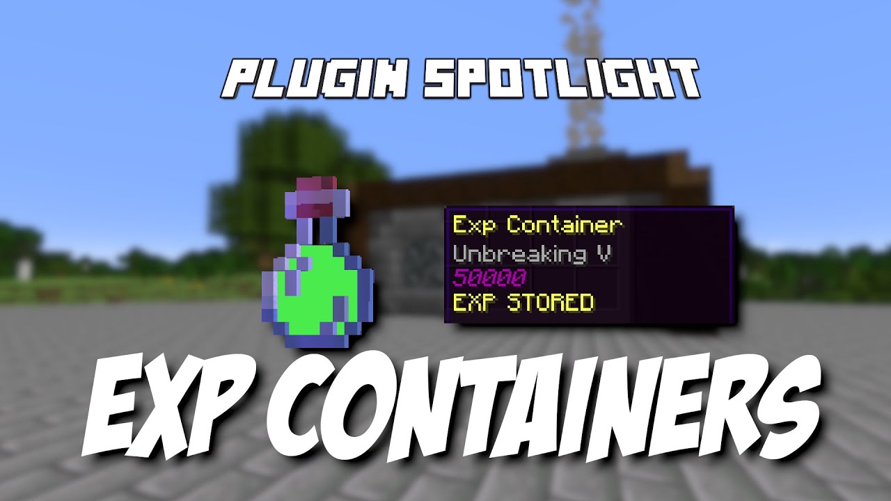 Minecraft Plugin Spotlight | Exp Containers by BB_Blocks_YT