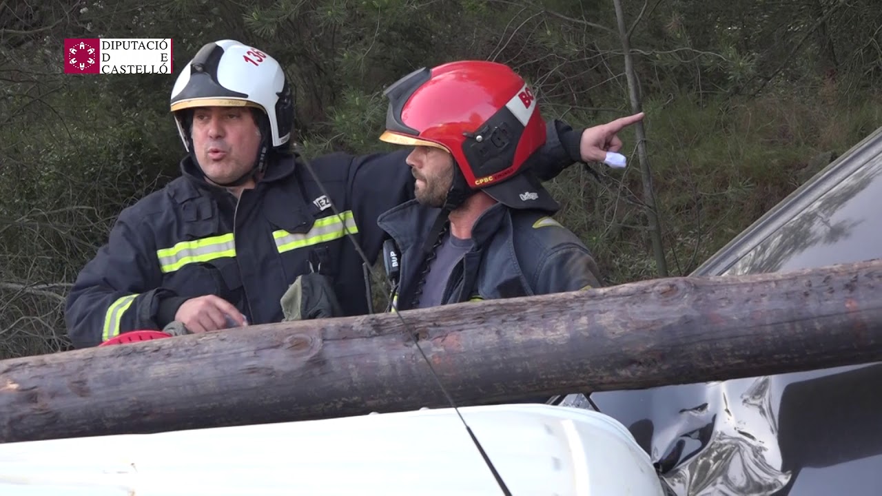 Vinaròs News, vídeo SIAB, accidente Pobla Tornesa, 28-2-20