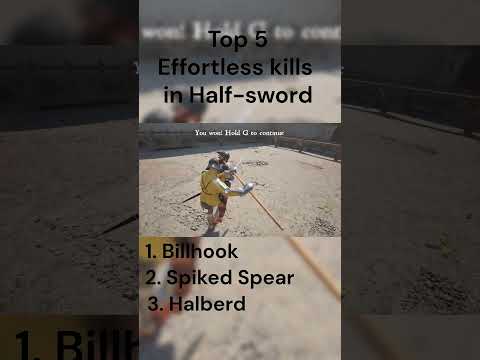Best Half sword effortless kills #halfsword #gaming #martialarts