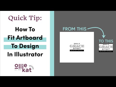 How to Fit an Artboard to a Design in Illustrator