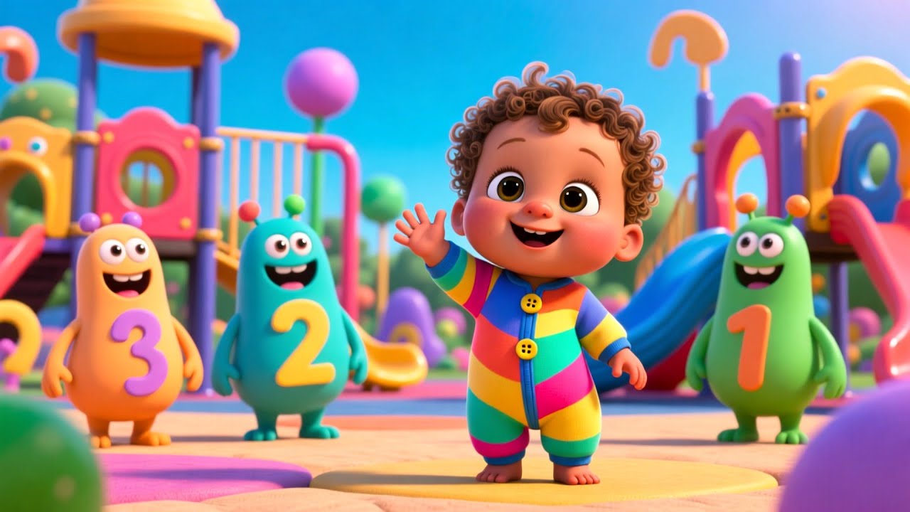 Baby’s Playground Number Fun 1️⃣🎠 Fun Counting Song for Kids | Nursery Rhyme for Toddlers