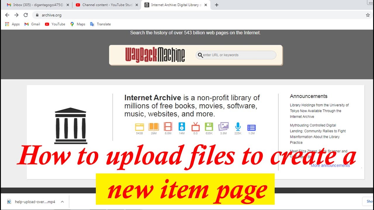 How to Upload to Internet Archive