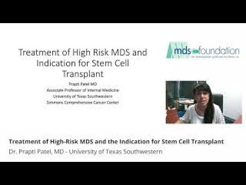 Treatment of High Risk MDS and the Indication for Stem Cell Transplant