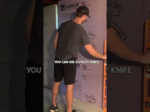 Basement Finishing - How to Install Rigid Foam Insulation #diy #construction #howto