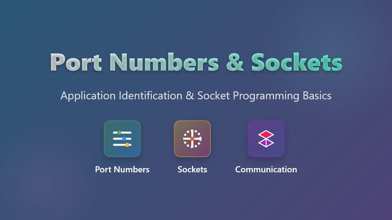 Port Numbers & Sockets Explained: Networking Basics for Beginners