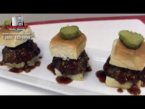 Smoked Meatballs with Apricot Jalapeno BBQ Sauce in the AmeriQue