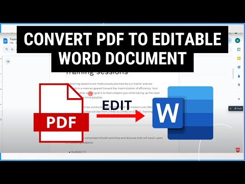 How to Convert PDF to Editable Word Document - Quick And Free Method