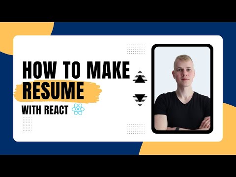 How To Make Front-End Developer Resume with React
