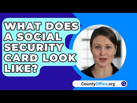What Does A Social Security Card Look Like? - CountyOffice.org