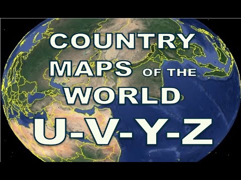 Country Maps of the World U V Y Z