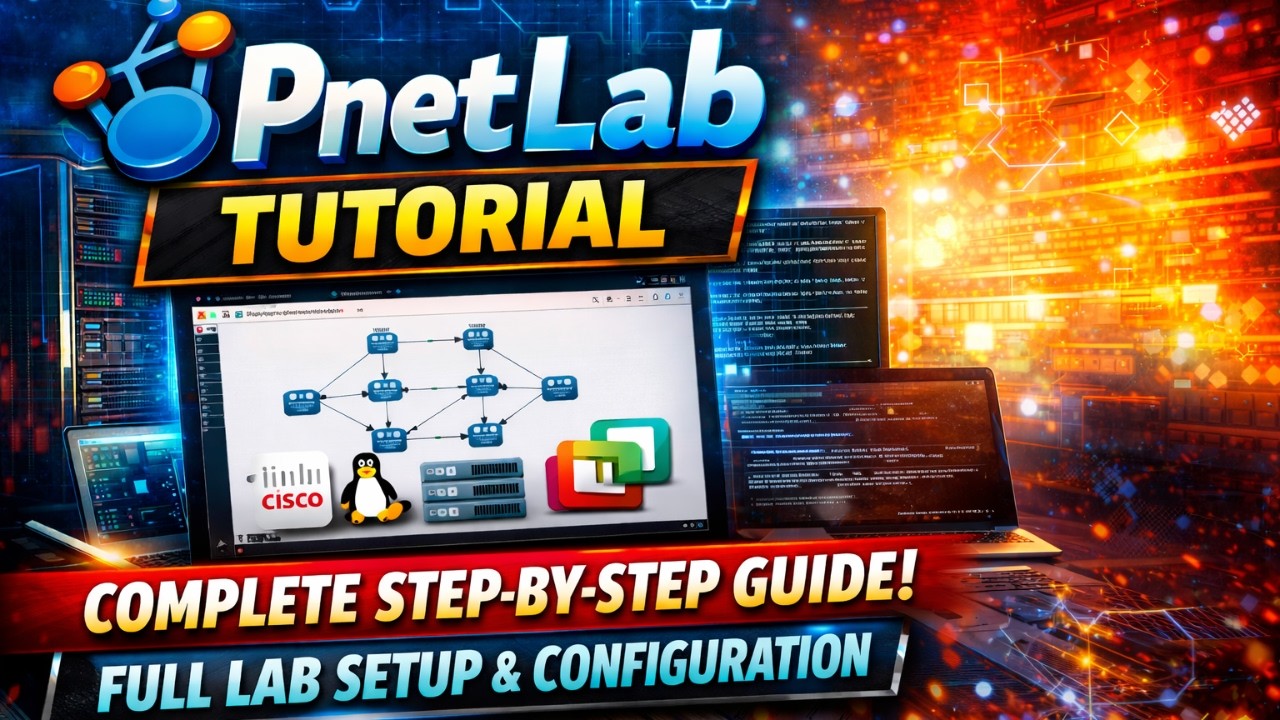 PnetLab Tutorial – Complete Step-by-Step Guide for Beginners (Full Lab Setup & Configuration)