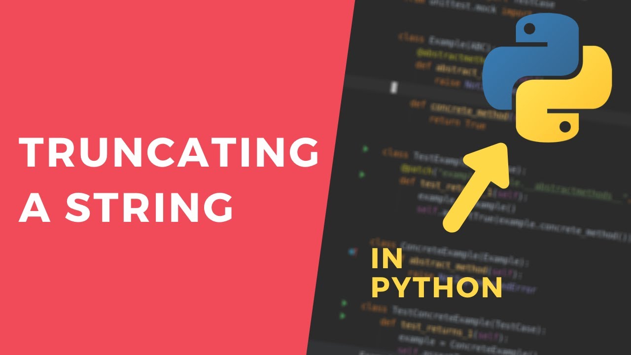 Truncating a string - 1 Minute Python Tutorial #shorts