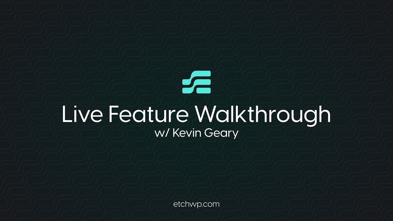 Getting Started With Etch (Components Walkthrough)
