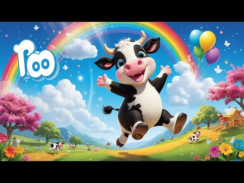 Baby Cow Goes Moo Moo Moo | Popular Nursery Rhyme | Educational Kids Songs