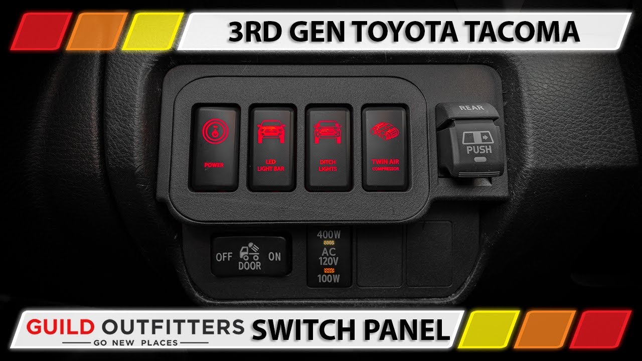 Toyota Tacoma Tutorial | Modifying Your Dash To Install Guild Outfitters Modular Switch Panel System
