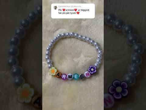 Most Most Requested(ARMEEN)❤️Name Bracelet#diy#youtubeshorts#ytytshorts#viral#reels#shorts❤️