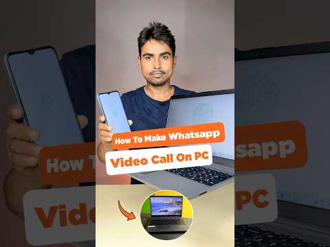 How To Make Whatsapp Video Call On PC (Laptop) #shorts