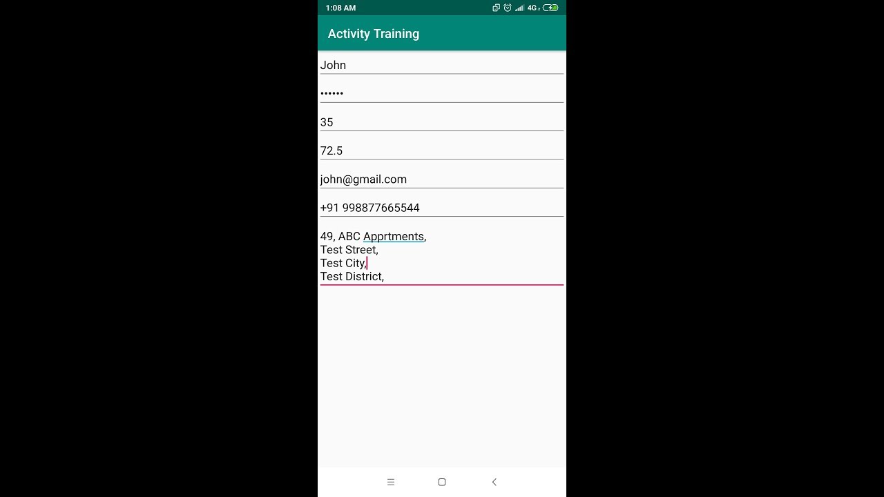 Android EditText - Attributes (Widgets Part 2)