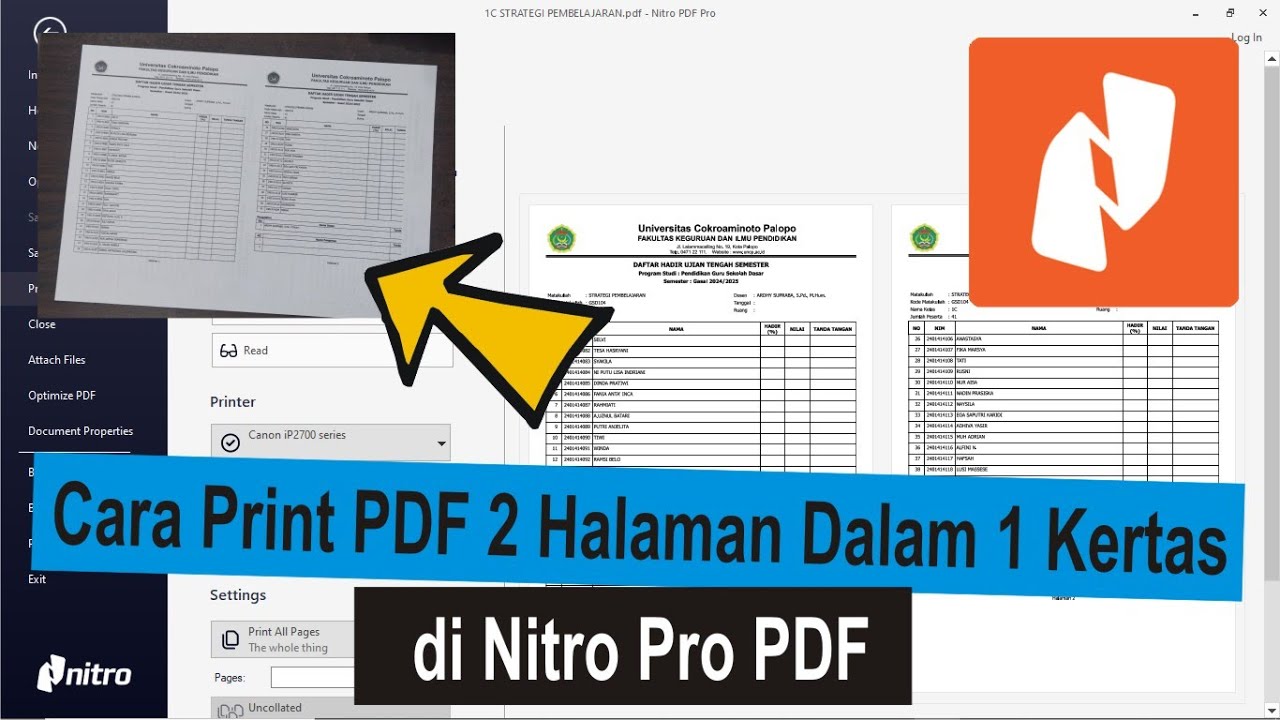 Easy Way to Print 2 PDF Pages on 1 Sheet of Paper in Nitro • #SimpleNewsVideo