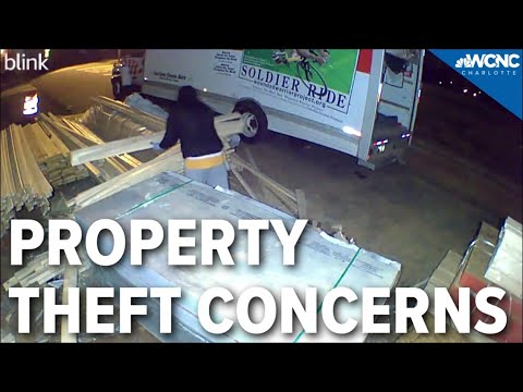 Property theft is on the rise in Charlotte