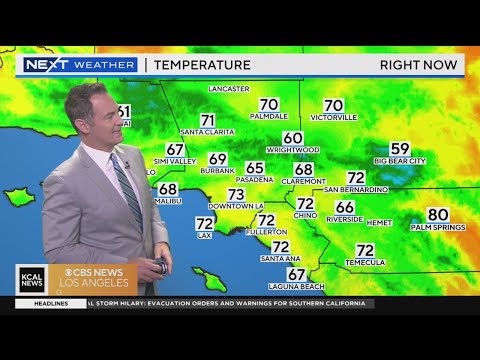 Cool temperatures move in as tropical storm moves out