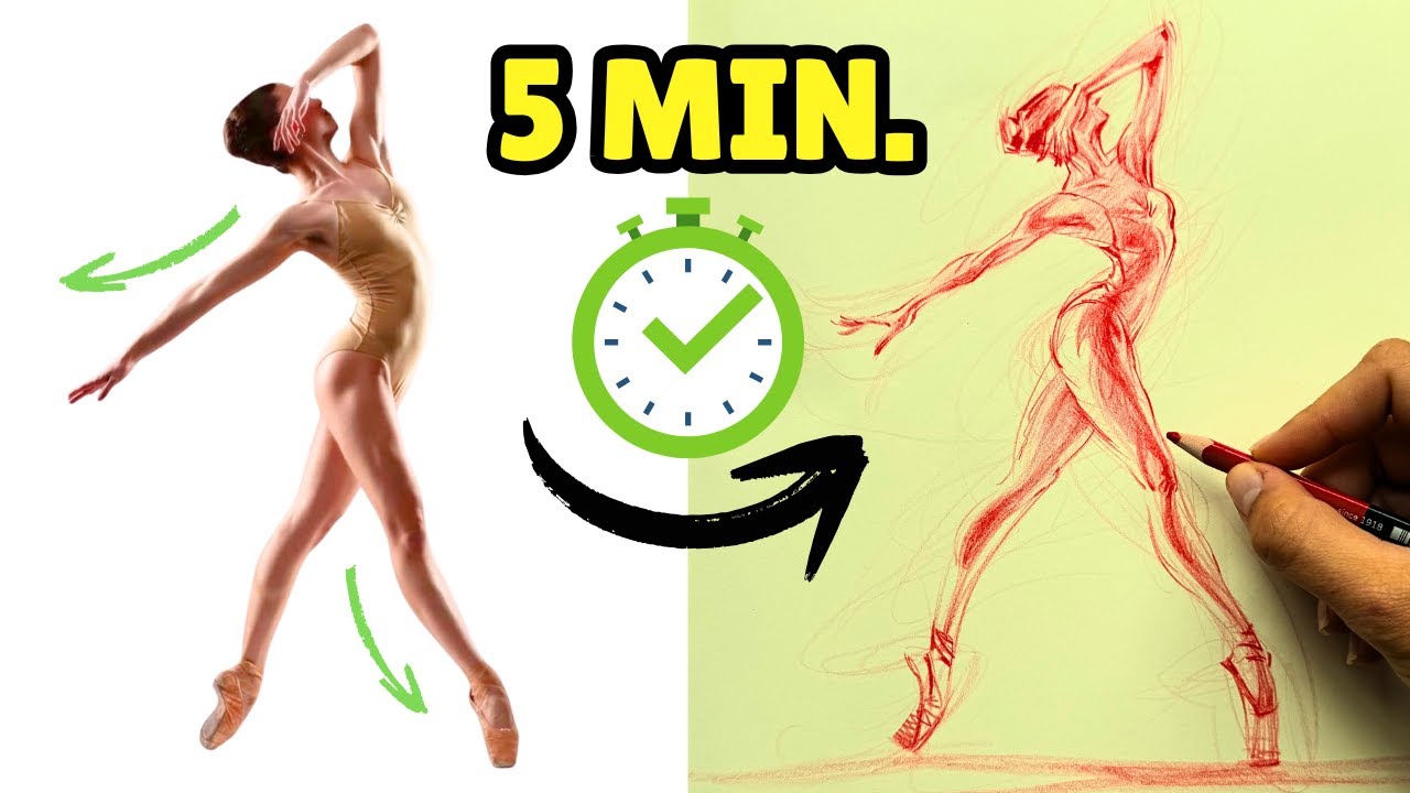Draw ANY Pose with a Timer to Practice and Improve! 