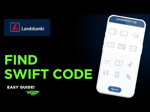 How to find the SWIFT code for Landsbankinn hf
