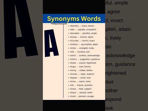 Synonyms#English #grammar#vocabulary#education#like #follow#subscribe#viral#viralvideo#viralshorts