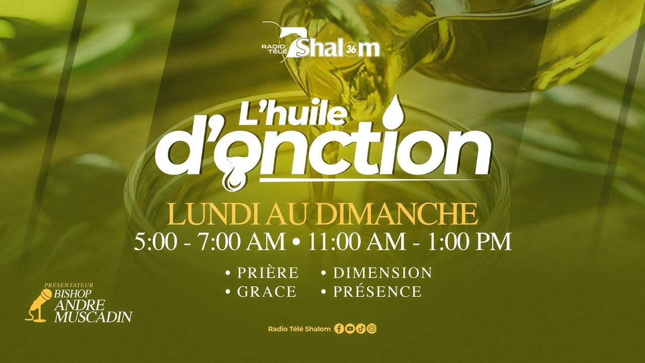 Vendredi 15 Novembre 2024 | L'huile D'onction | RADIO TELE SHALOM Live #GODCONNECTION