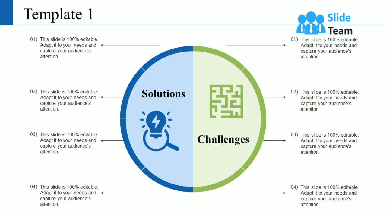 Solution And Challenges Ppt Visual Aids Summary