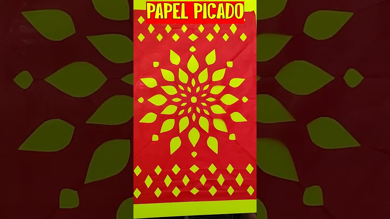 ¿Cómo hacer papel picado a mano?