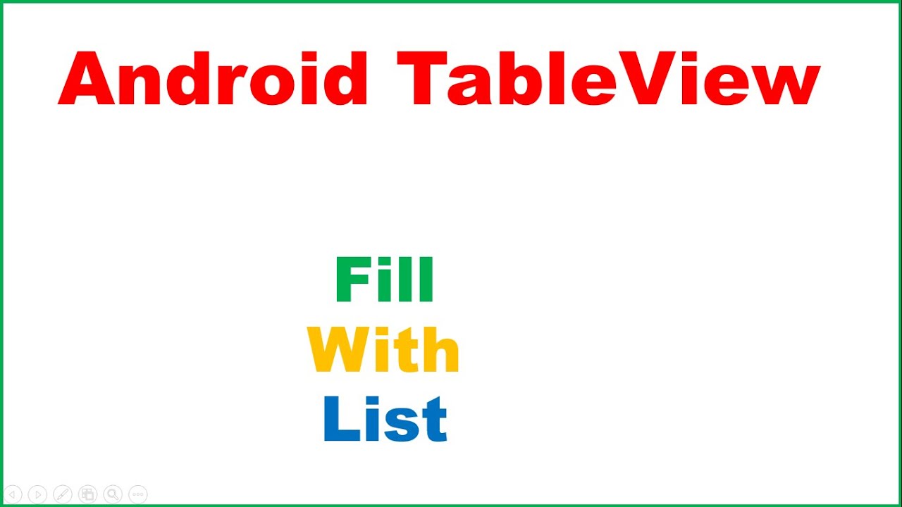 Android TableView Ep.02 : Fill With List of Objects, Row Click Listener