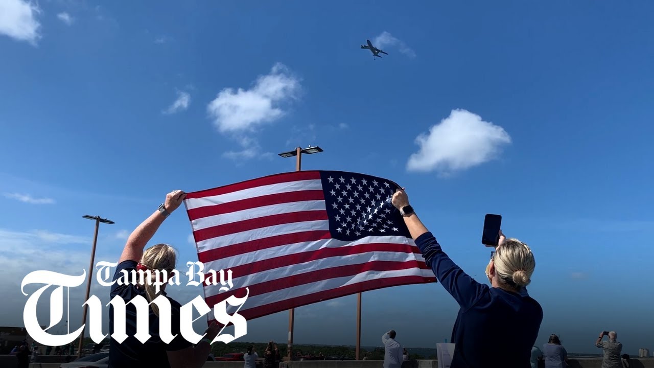 MacDill Air Force Base salutes healthcare workers with flyover