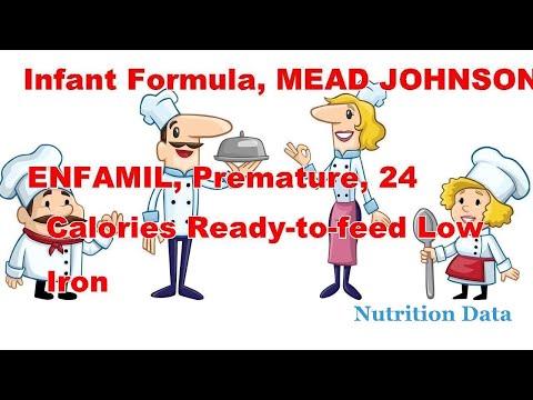 Infant formula, MEAD JOHNSON, ENFAMIL, Premature, 24 calories ready-to-feed Low iron - Nutrition