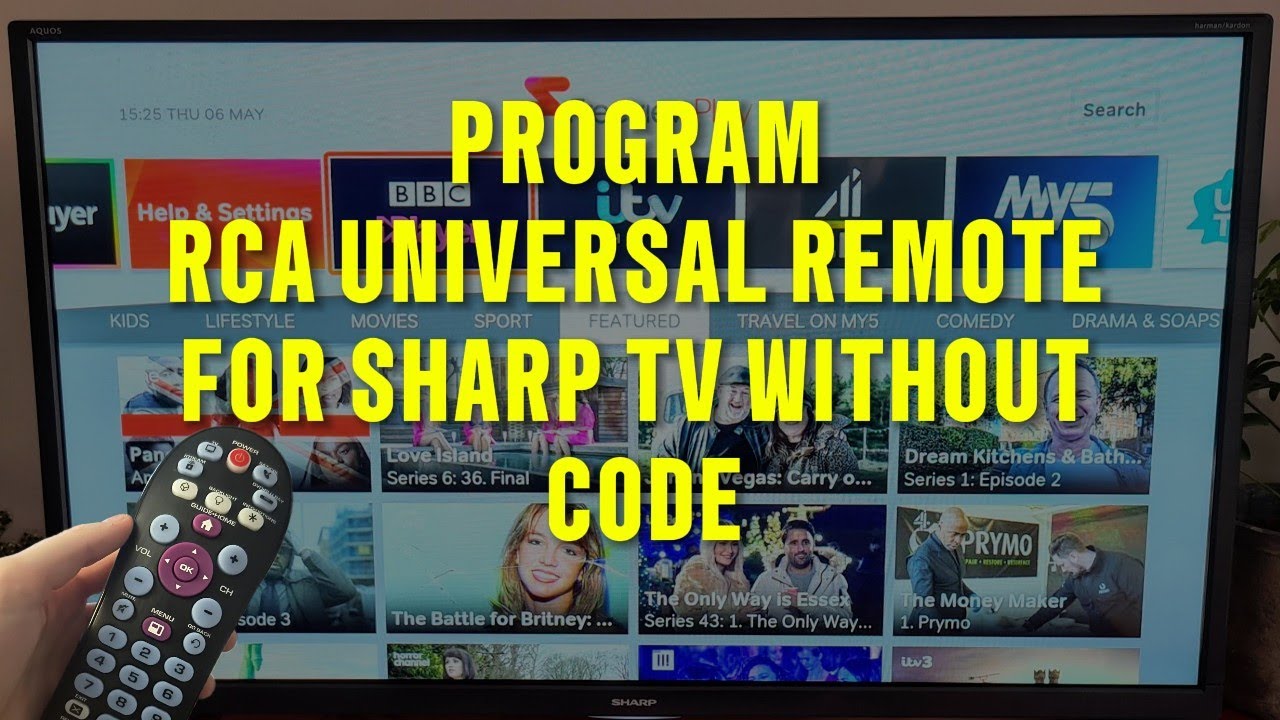 How To Program Universal Remote For Sharp Tv Without Code