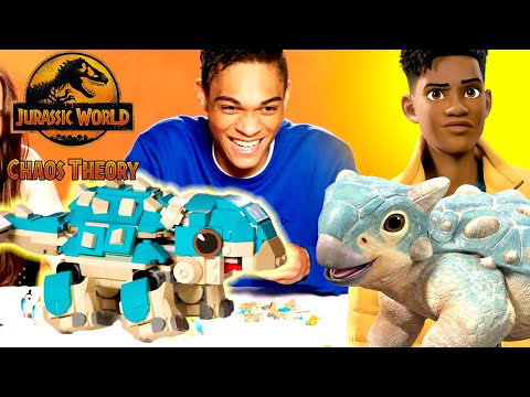Building LEGO Bumpy with NO INSTRUCTIONS feat. the Cast of JURASSIC WORLD: CHAOS THEORY